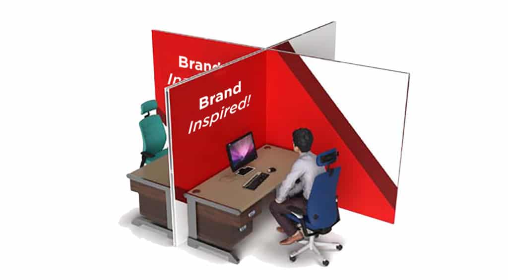 Branded Desk Partitions | Parkes Display & Expo